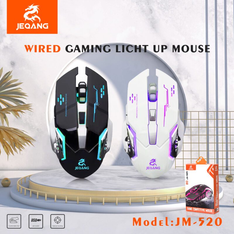 JEQANG- JM-520 6D Wired LED Gaming Mouse – MR Corporation