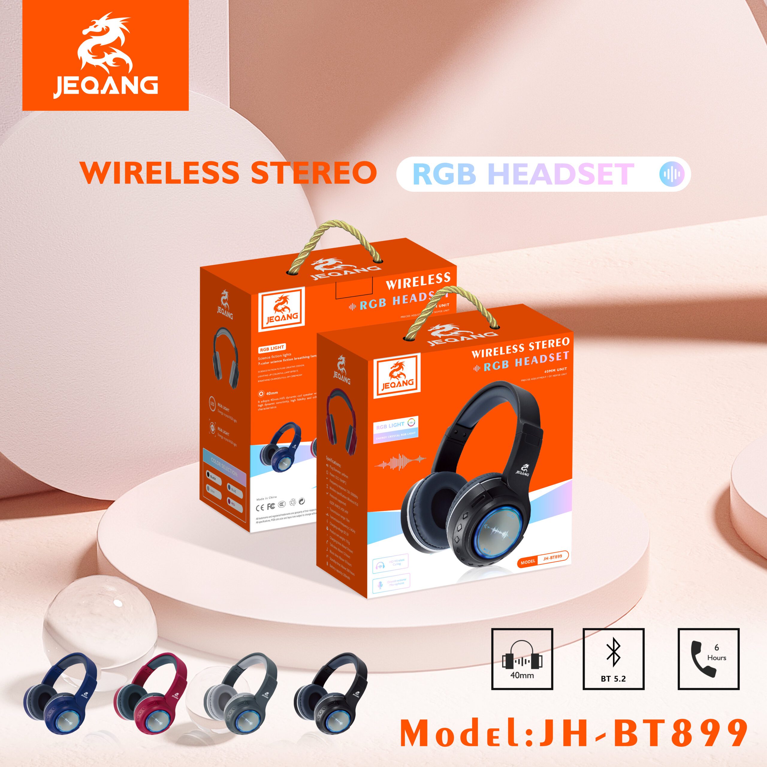JEQANG – JH-BT899 Can TF+FM Bluetooth Headset – M R Corporation